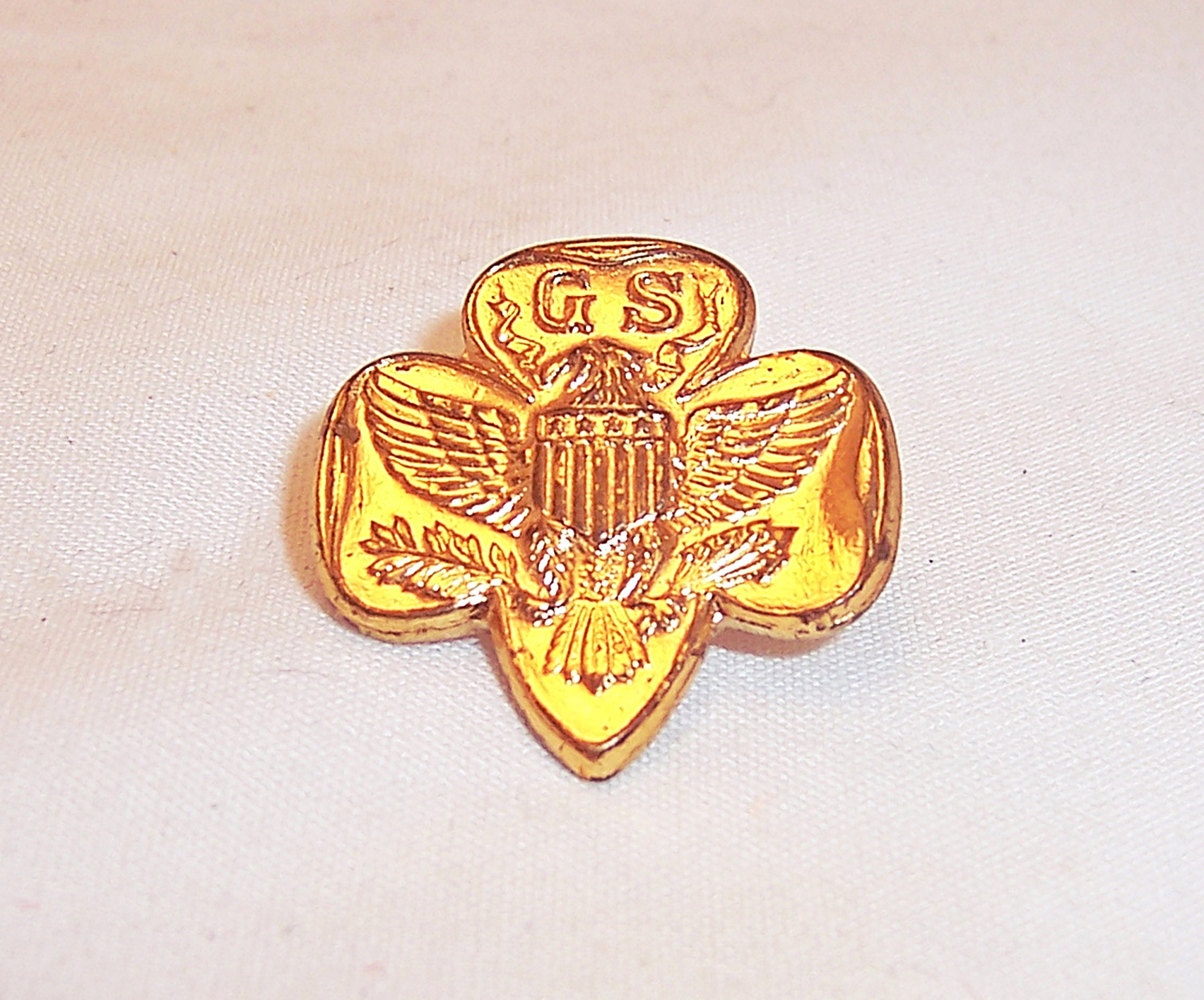 Girl Scout Membership Pin Trefoil Scouting Older Pin Hallmark R Safety ...