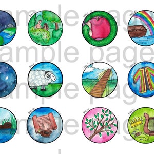 Jesse Tree Advent Calendar Printable PDF Ornaments - Etsy
