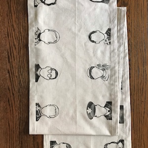 Saints Feast Day Table Runner I Original Linocut Block Print I Feast ...