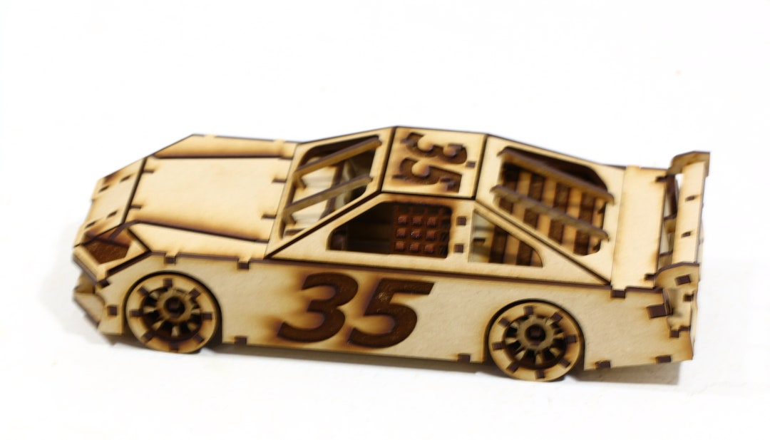 3D Nascar Race Car Puzzle: 98-piece MDF Wood Kit - Etsy