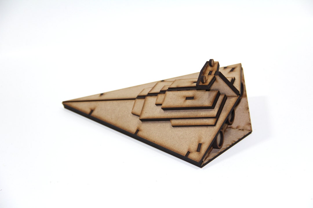 3D Spaceship Puzzle 3mm MDF Wood Puzzle Self Assembly 75 Pieces Puzzle ...