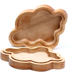 Wood Cloud Box Red Grandis (eucalyptus) Wood Keepsake, Memory, Trinket ...