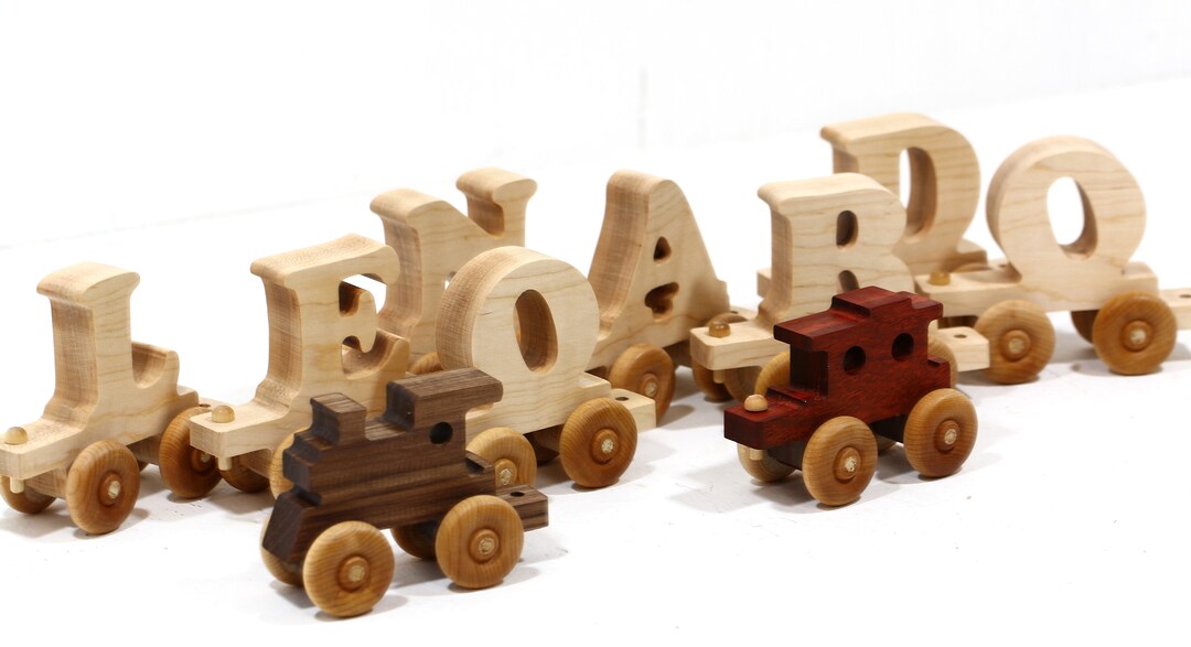 Wooden Personalized Train | Handcrafted Toy Train | Customize Train ...