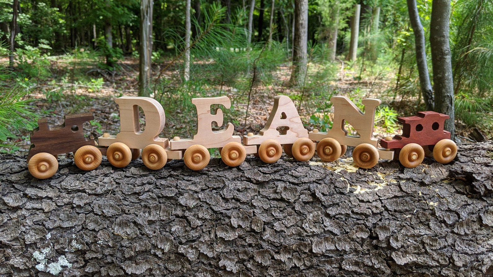 Wooden Personalized Train Handcrafted Toy Train Customize - Etsy