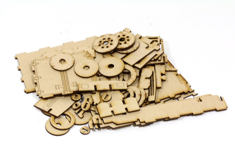 3D Puzzle Box Truck Puzzle 3mm MDF Wood Board Puzzle - Etsy