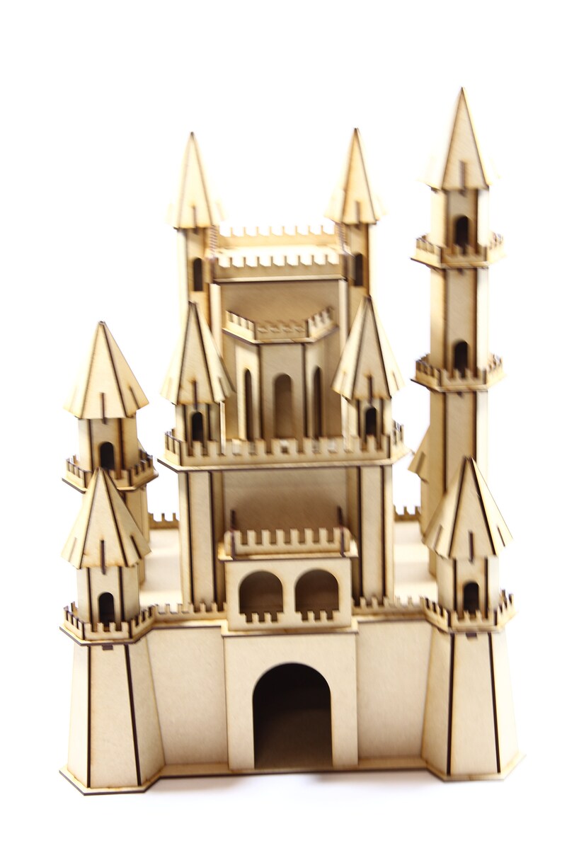 3D Castle Puzzle: Modern Medieval MDF Wood (287 Pieces) - Etsy