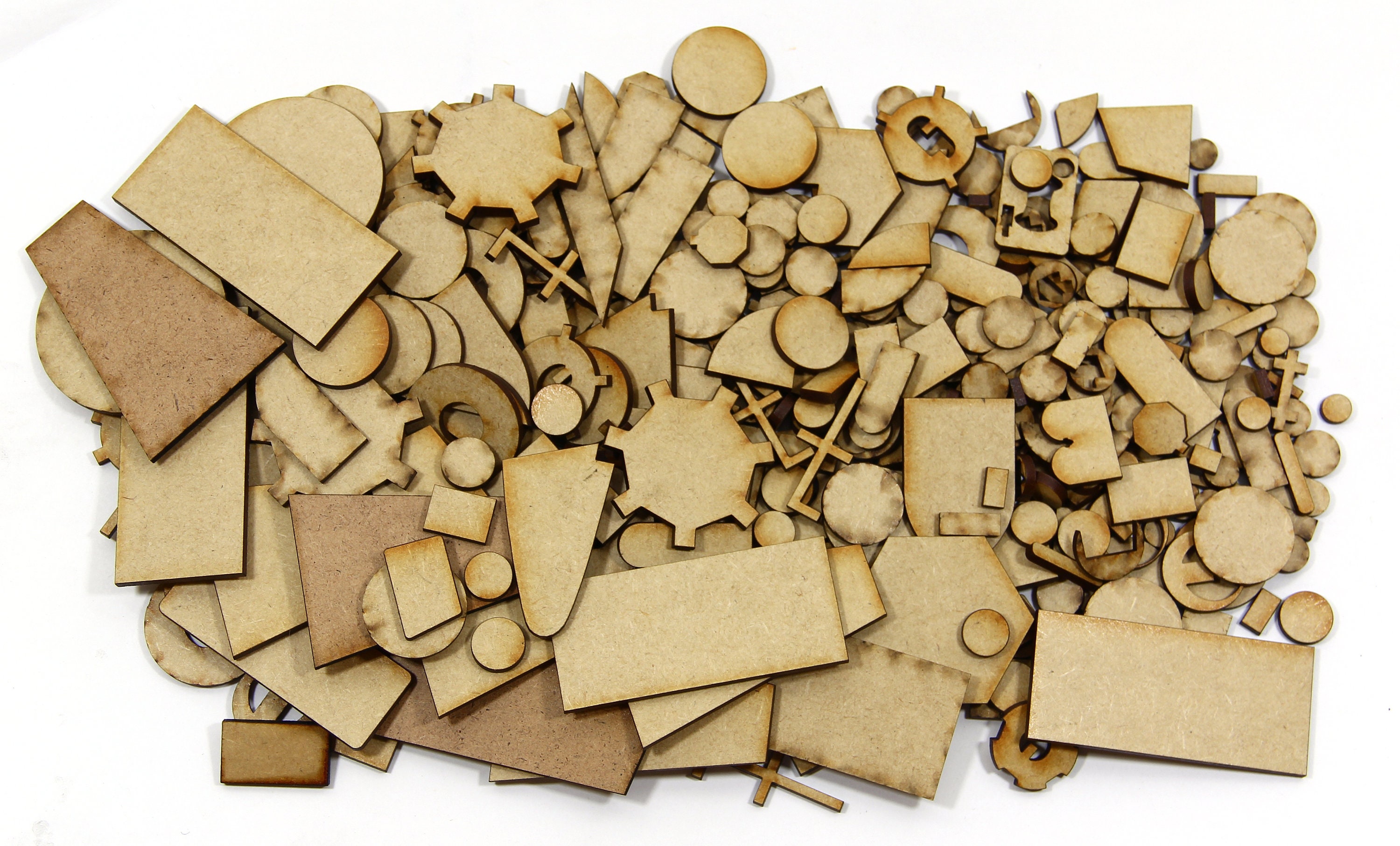 Laser Cut MDF Wood Scraps | Craft Blanks, Jewelry Making (1 Lb ...