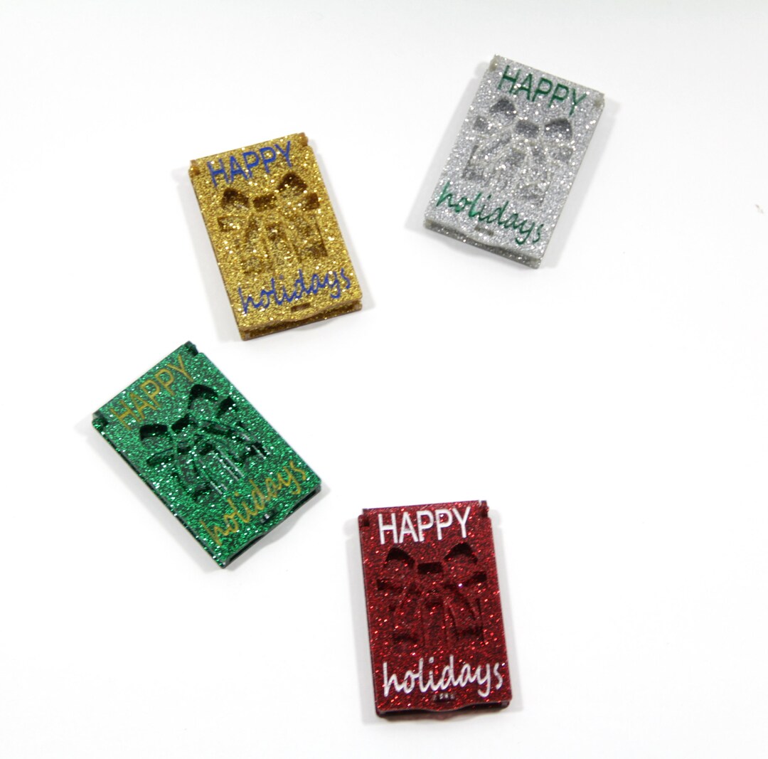Gift Card Holder Glitter Acrylic Laser Engraved & Cut Holiday Money Box ...
