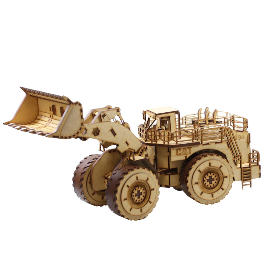 3D Wood Front End Loader Puzzle: 170-piece DIY Truck - Etsy