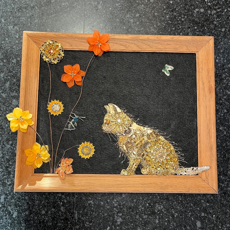 Framed Jewelry Collage - Etsy