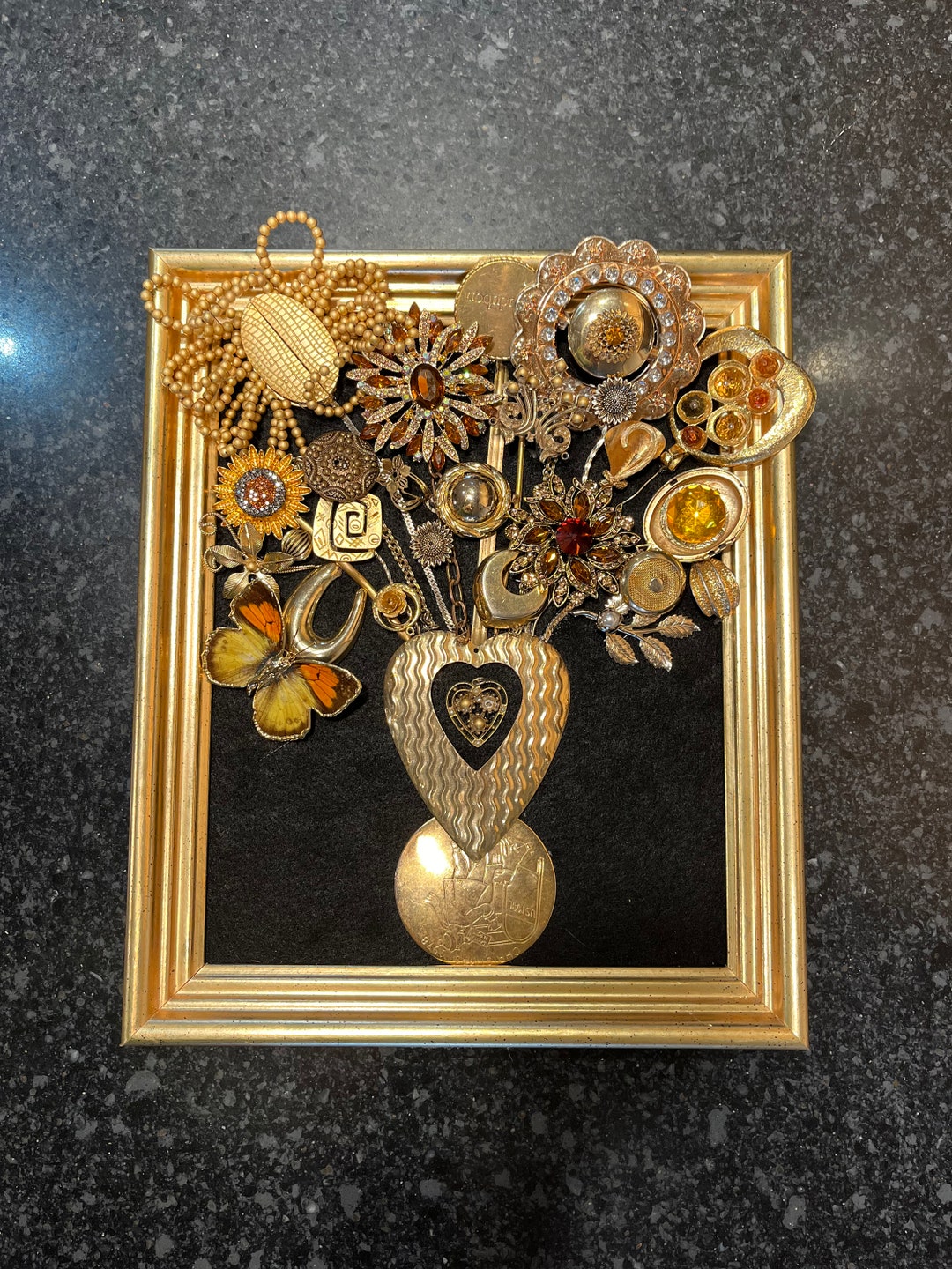 Vintage Jewelry Art Framed Vintage Jewelry Art Pictures Framed Jewelry ...