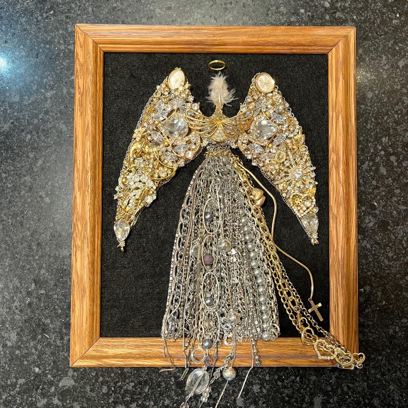 Angel Framed Jewelry Art - Etsy
