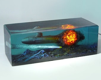 Submarine Resin Sculpture - Etsy