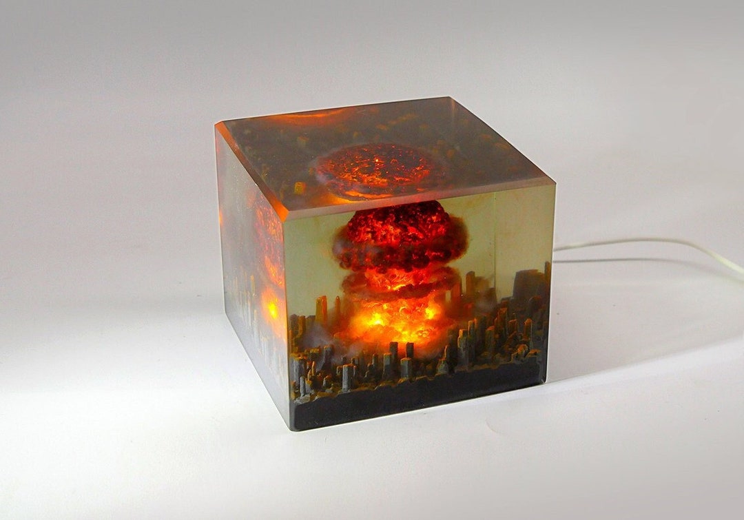 Resin Sculpture Fallout Atomic Bomb Nuclear Explosion Bomb Mushroom ...