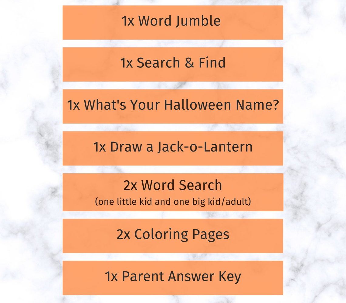 Printable Halloween Activity Sheet Pages for Kids Kid Activity ...