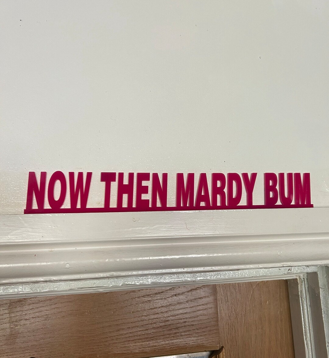 Now Then Mardy Bum Acrylic Sign for Arctic Monkeys Fans Door Signs ...