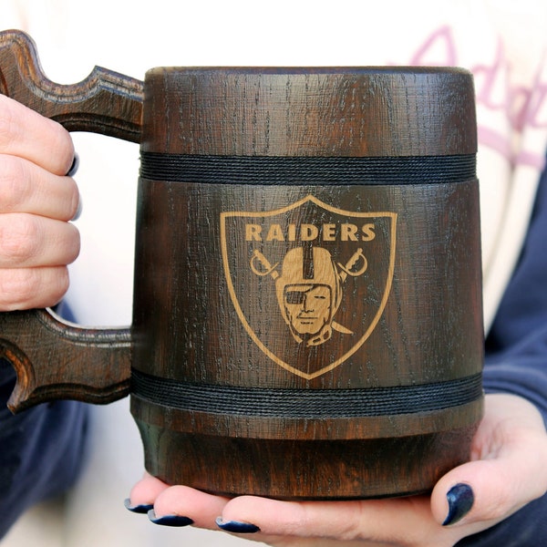 Raiders Beer Stein - Etsy