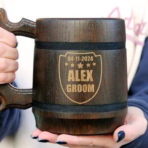 Set of 7 Personalized Beer Mugs Custom Beer Mug 20oz Engraved - Etsy