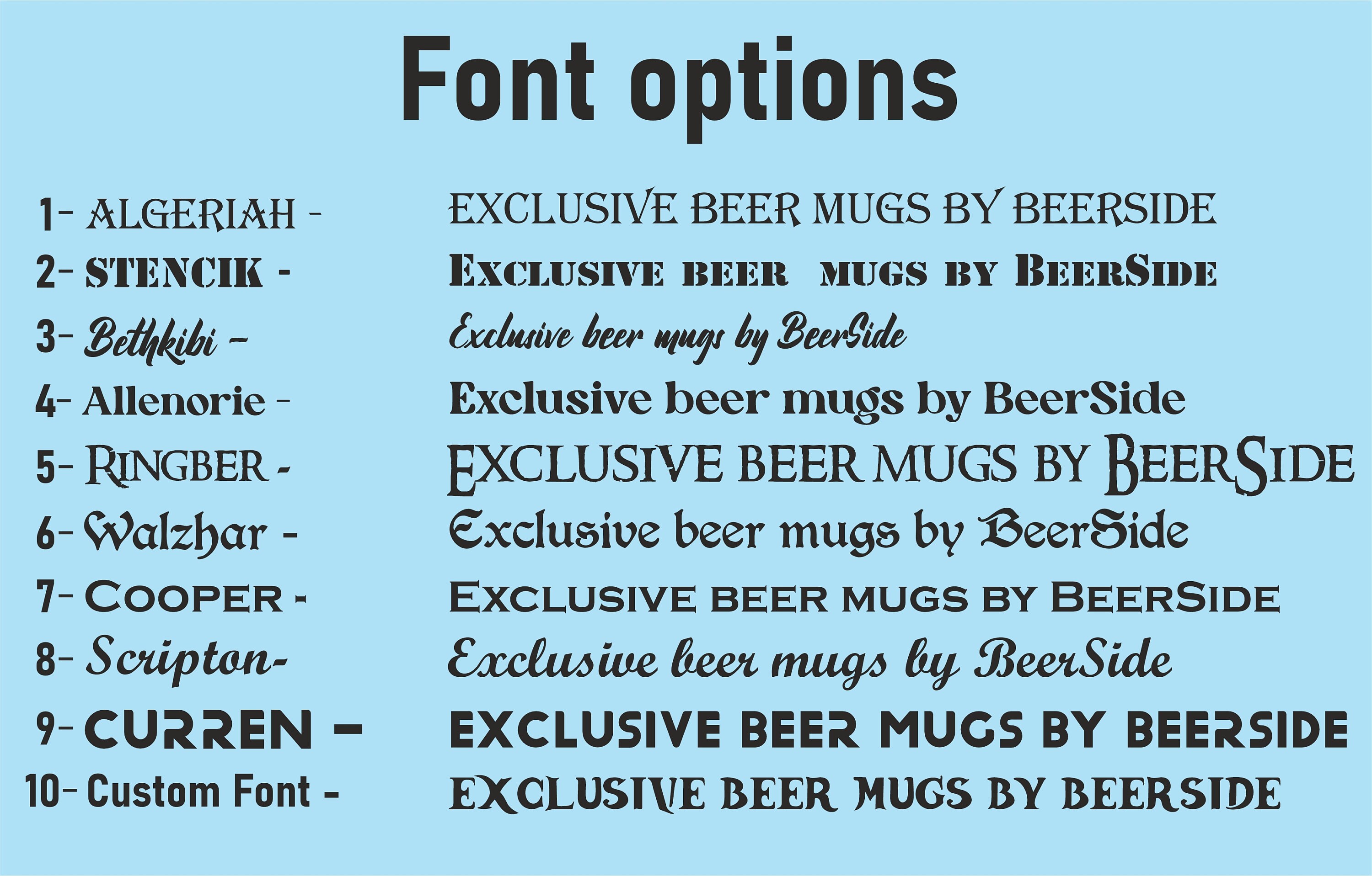 Set of 7 Personalized Beer Mugs Custom Beer Mug 20oz Engraved - Etsy