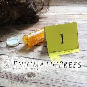 3 Editable Yellow Crime Scene Evidence Markers Set DIY Investigator ...