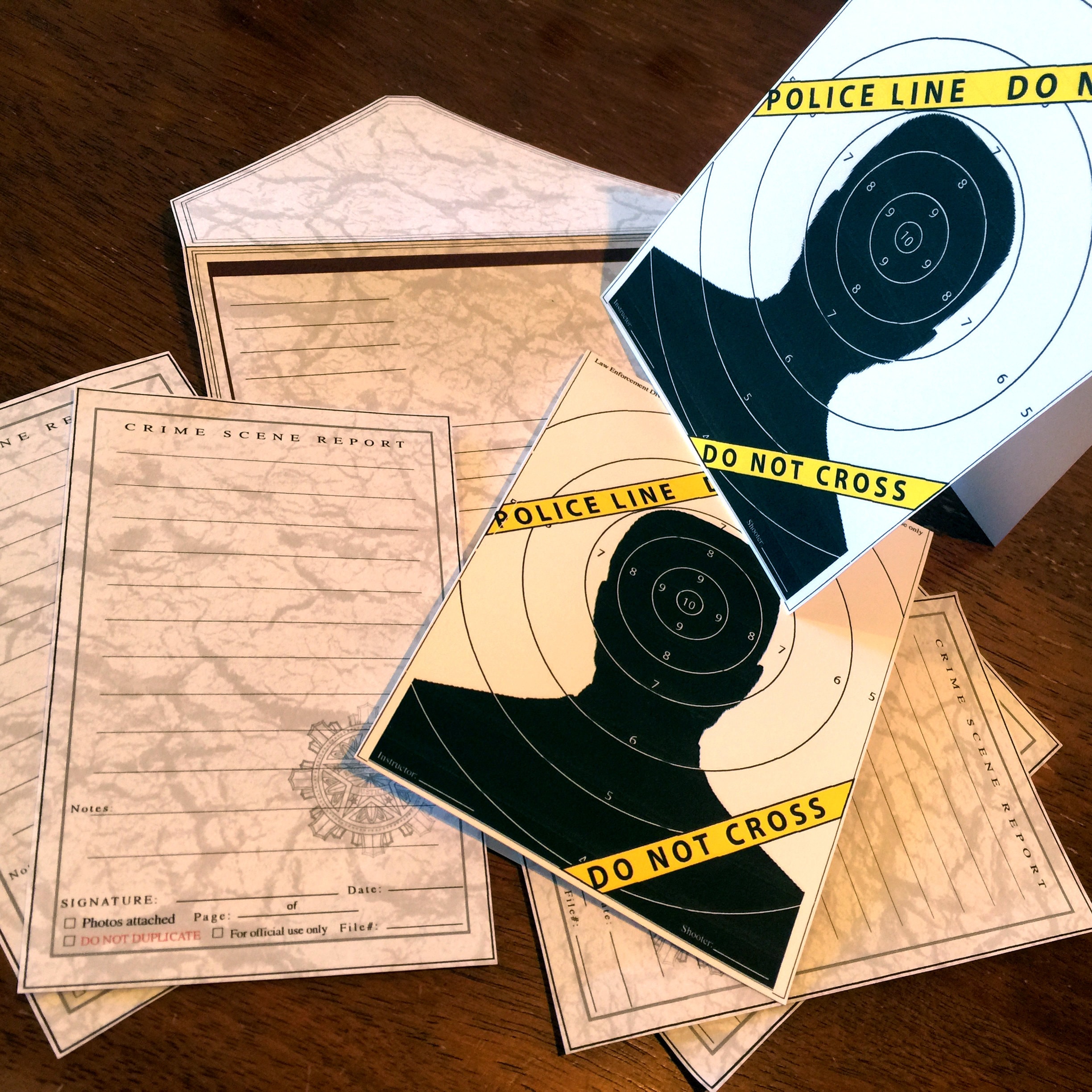 Police line crime scene tape investigation invitation cards | Etsy