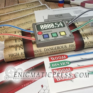 Prop Time Bomb, Dynamite TNT Demolition Explosive Model, DIY, PDF File ...