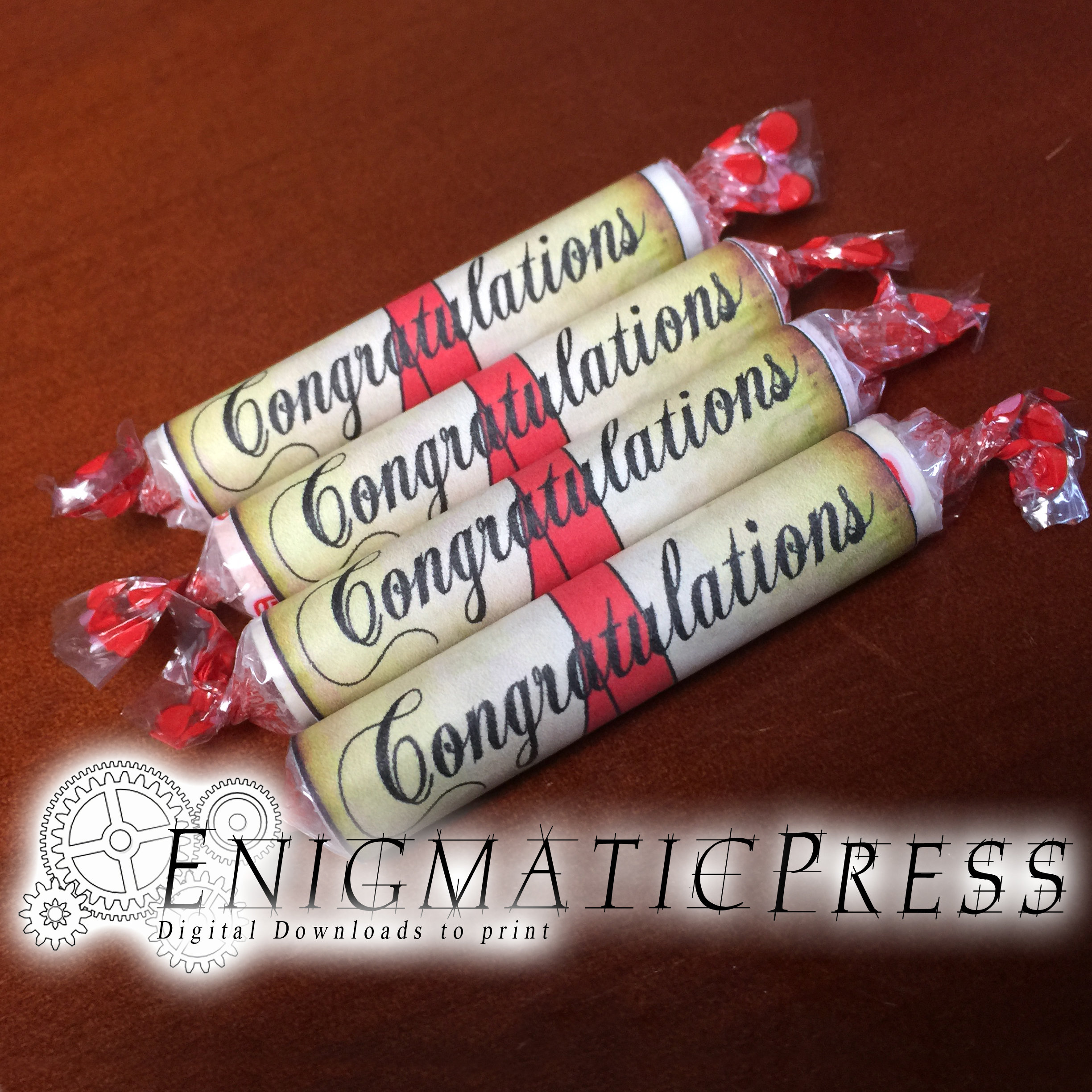 3 Diploma Style Smarties Label Sheets With Blue Red and No - Etsy