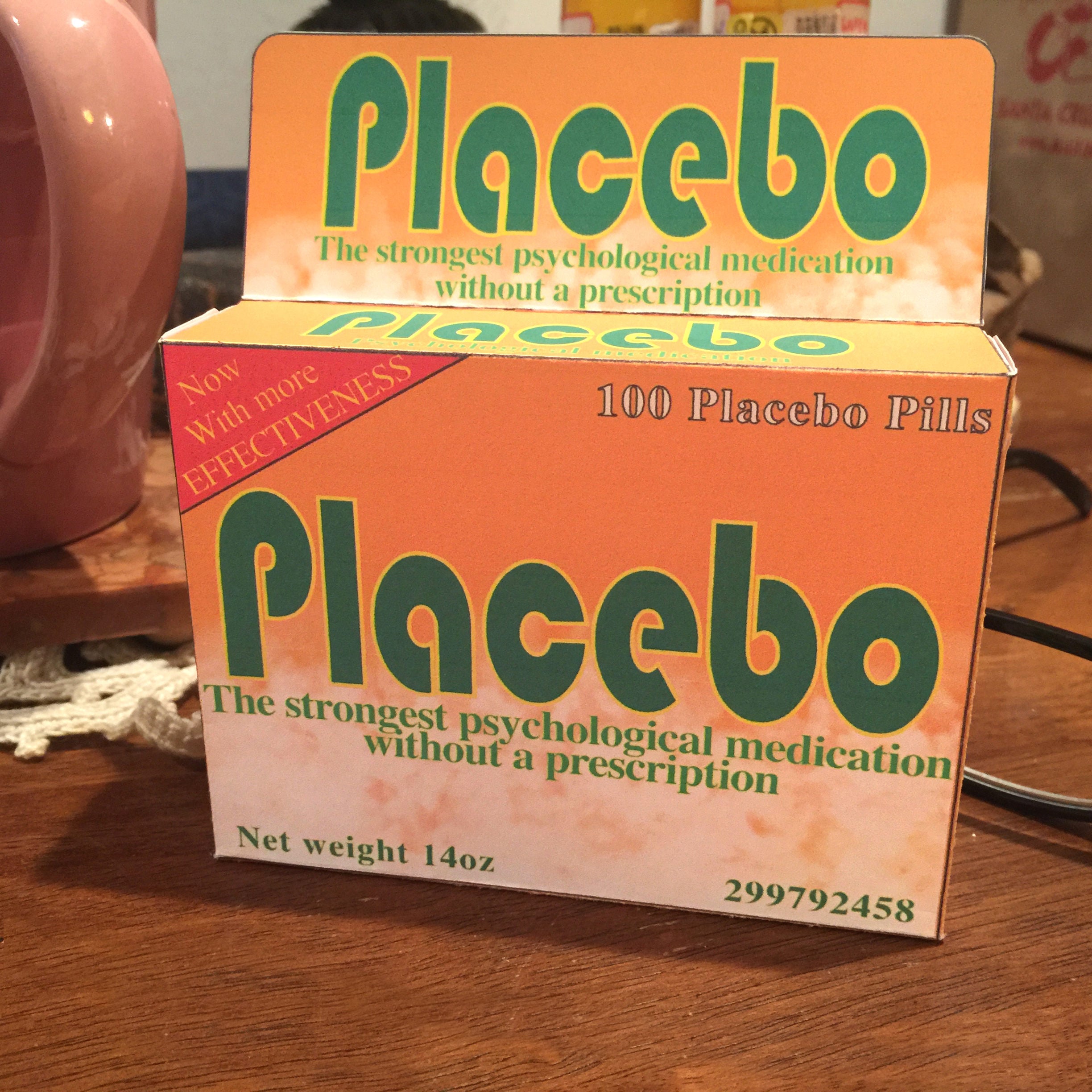 Placebo Fake medication funny DIY gift box party favor | Etsy