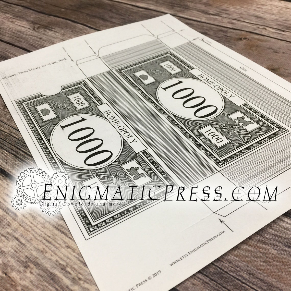 Stack of Monopoly Money Gift Box Editable Printable Fun DIY - Etsy