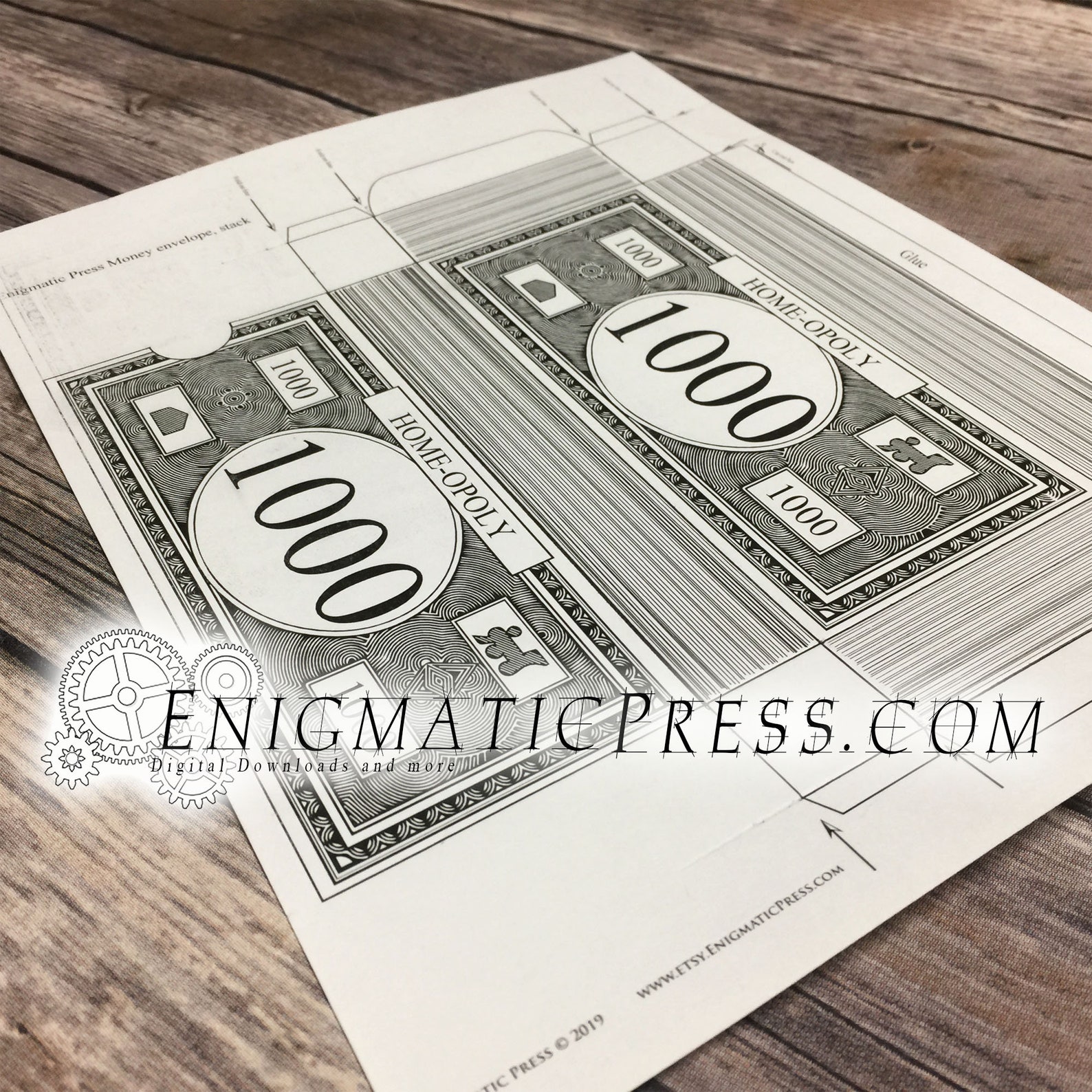 Stack of Monopoly Money Gift Box Editable Printable Fun DIY - Etsy