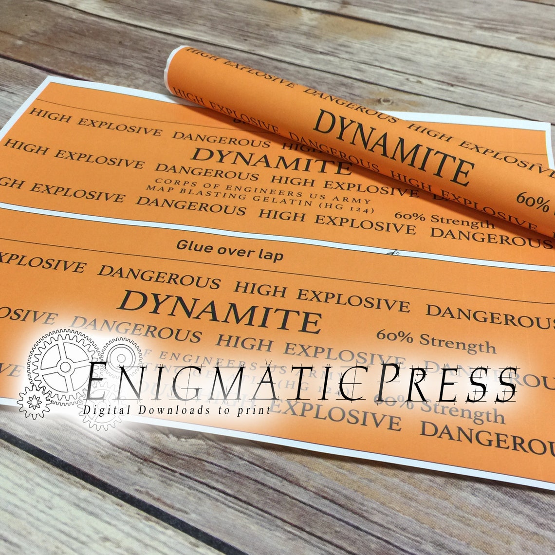 Dynamite TNT Prop Demolition Explosive Stick Labels Plus - Etsy