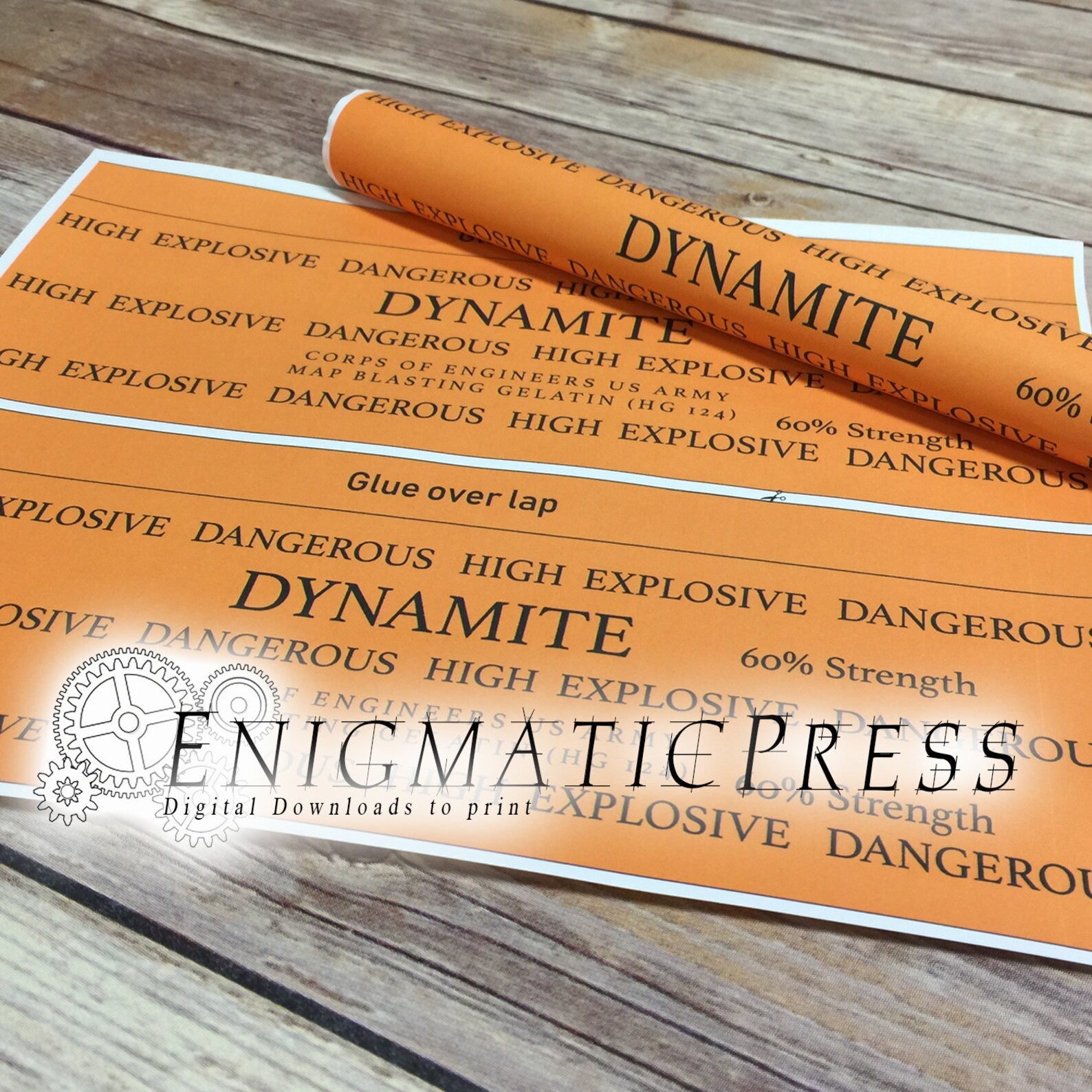 Dynamite TNT Prop Demolition Explosive Stick Labels Plus - Etsy