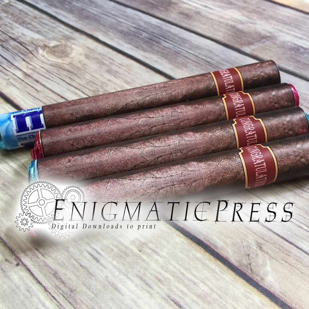 Congratulations Cigar Styles Mentos Candy Wrapper Labels, Fits 1.3oz ...
