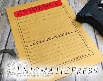 Evidence Folder - Etsy