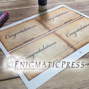 Congratulations Diploma Styles Mentos Candy Wrapper Labels, Fits 1.3oz ...