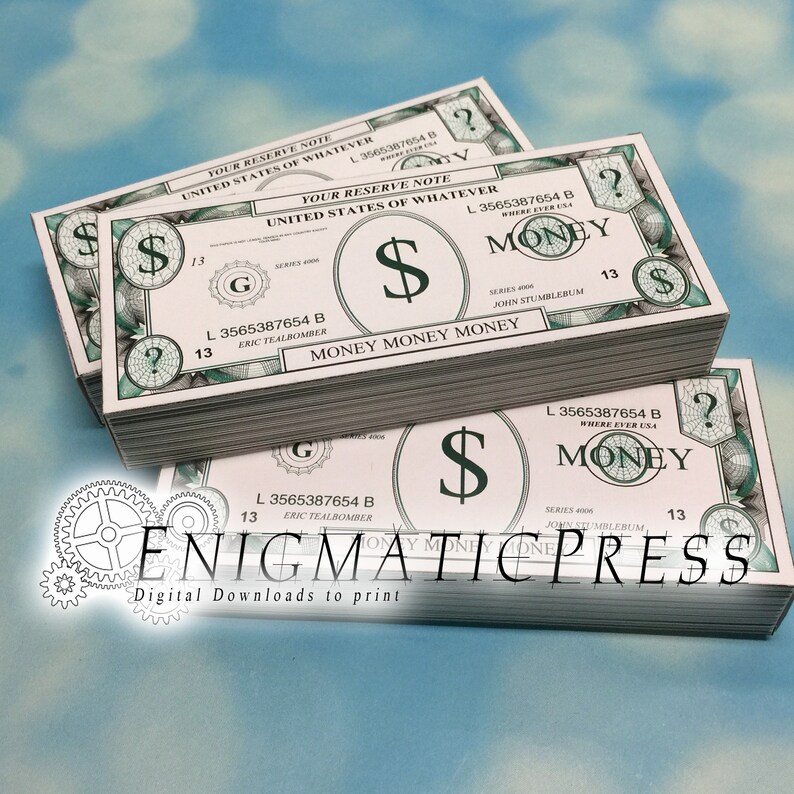 Stack of Money Gift Box Editable Printable Fun DIY PDF - Etsy