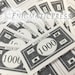 Editable Monopoly Money PDF Sheet of 8 B/w Bills Digital | Etsy