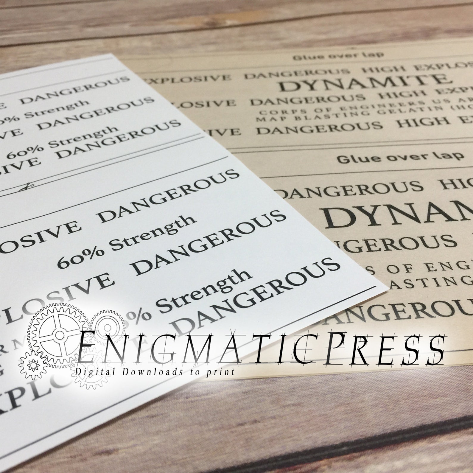 Dynamite TNT and C-4 Prop Demolition Explosive Labels Styles | Etsy