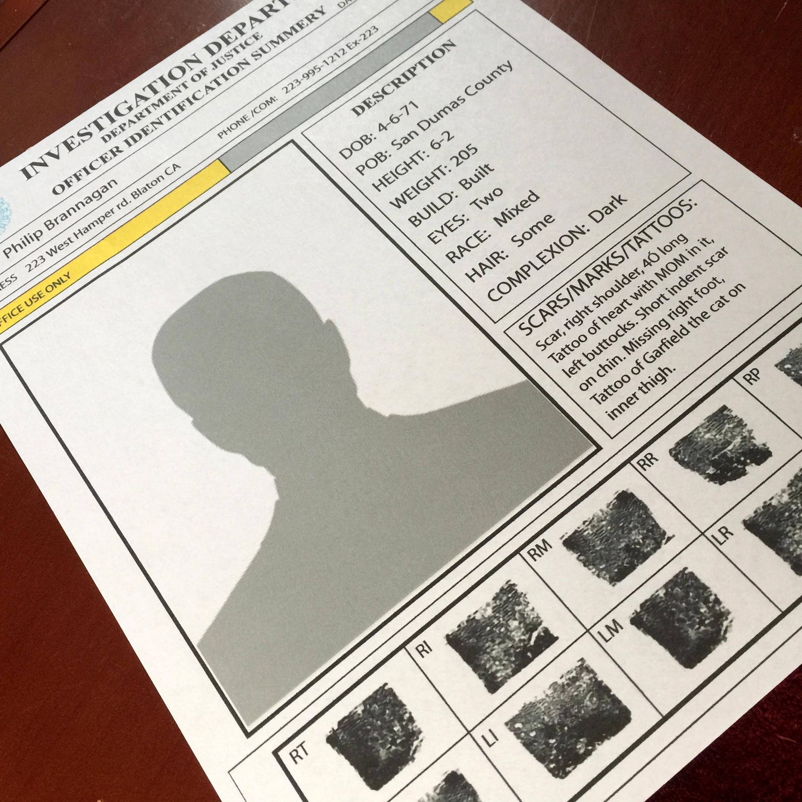 Officer Id Template, Fully Editable Adobe Illustrator, and PDF File ...