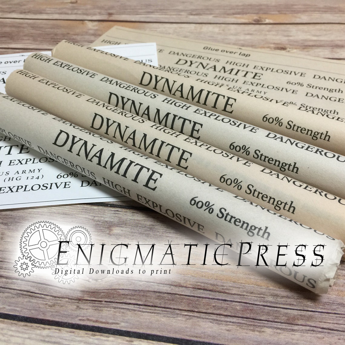 Dynamite TNT Prop Demolition Explosive Stick Labels Plus - Etsy