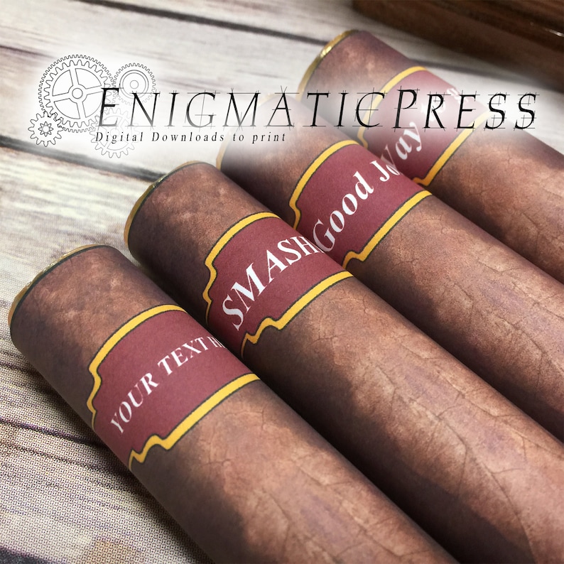 Cigar Styles Rolo Wrapper Labels, Congratulations and Editable, Easy ...