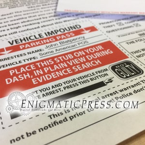 Prank Arrest Warrant, With Envelope, Editable Practical Joke PDF ...