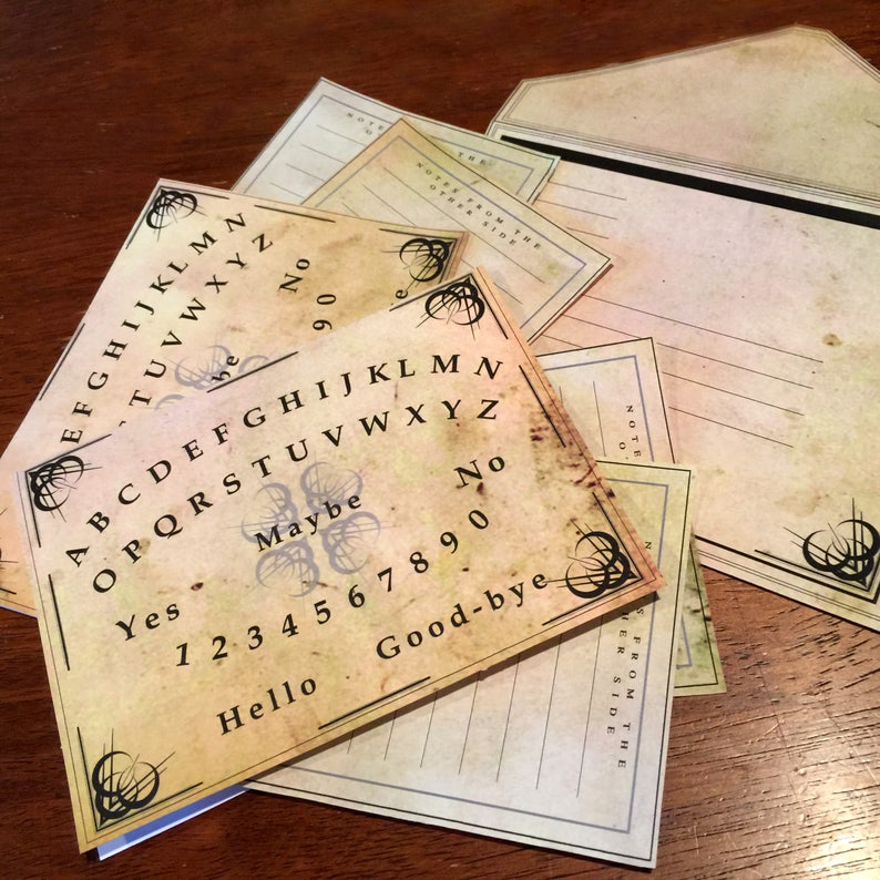 Ouija Invitation Cards Seance Themed Party Talking Spirit | Etsy