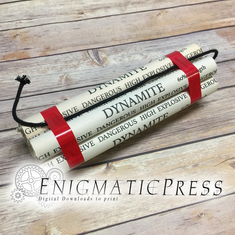 Dynamite TNT and C-4 Prop Demolition Explosive Labels Styles | Etsy