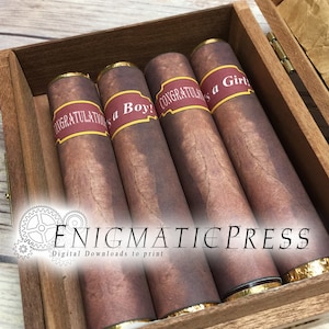 Cigar Styles Rolo Wrapper Labels, Congratulations and Editable, Easy ...