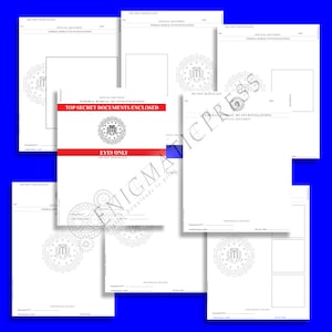 8, FBI Style Prop Document Graphics, Film, Cosplay, Diy, Home Printable ...