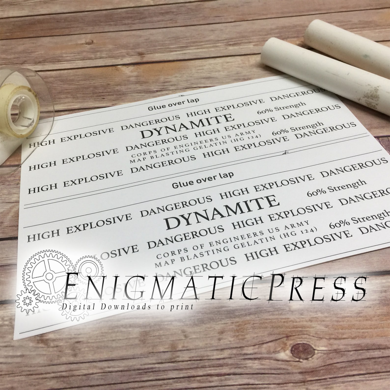 Dynamite TNT and C-4 Prop Demolition Explosive Labels Styles - Etsy