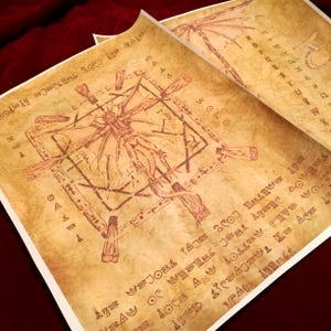 3 Pages of the Necronomicon, Demons RPG Evil Dead Props, Printable ...
