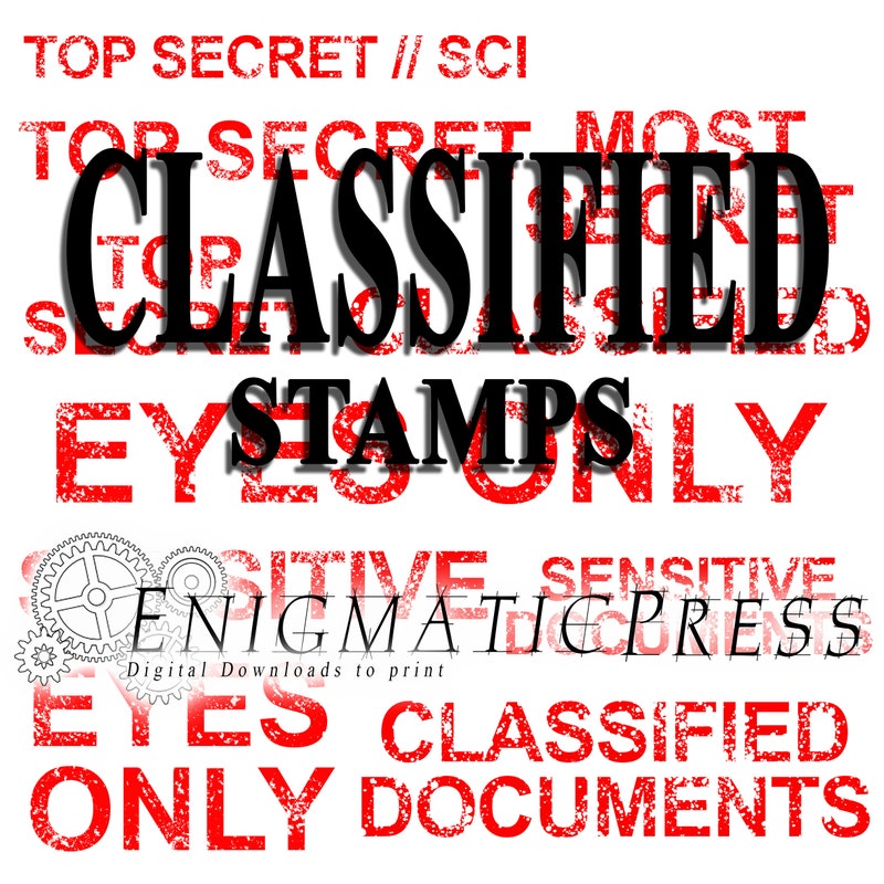 "top Secret" Rubber Stamp - Etsy