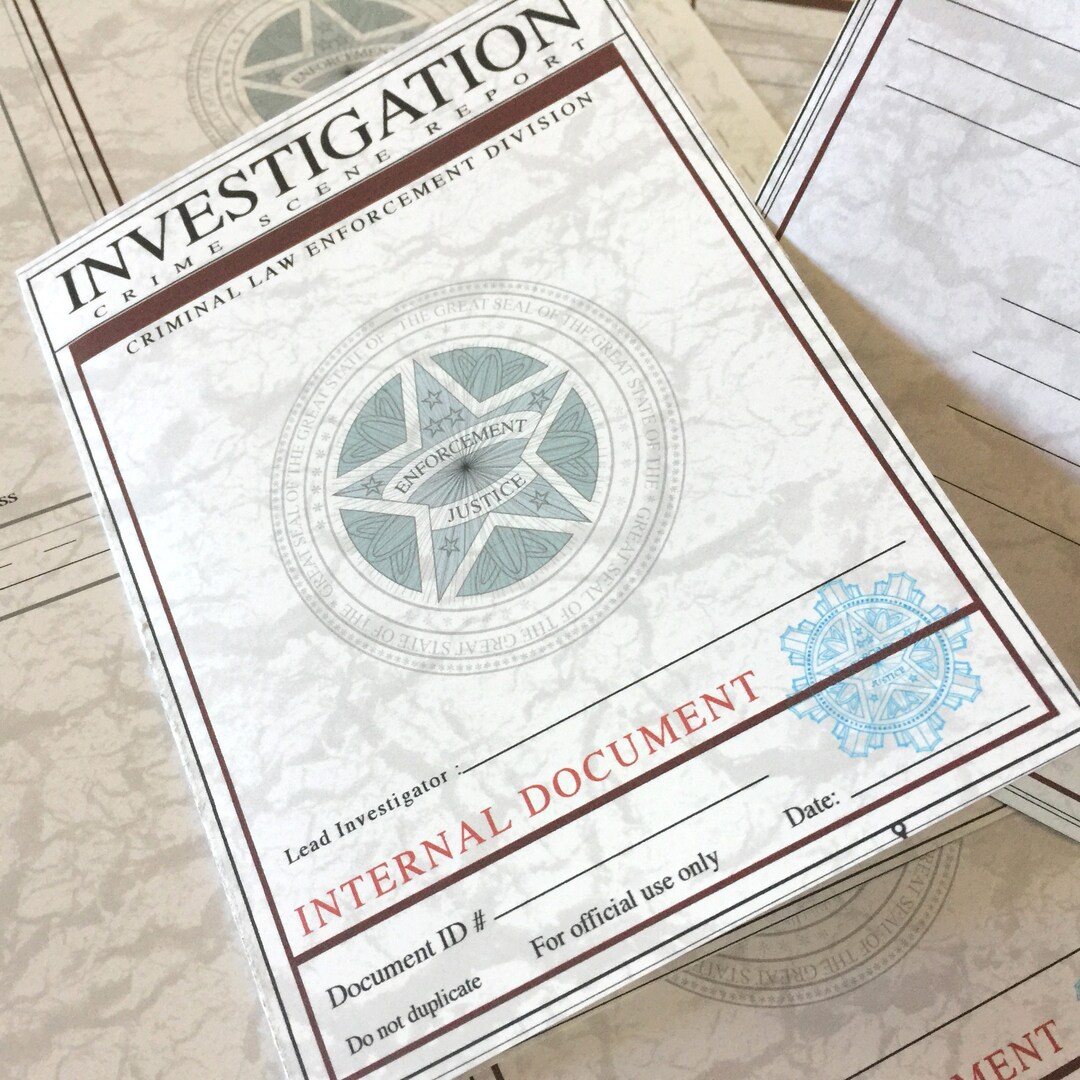 Detective Invitation Cards, Detective Party Invitation Pdf, Crime Theme ...